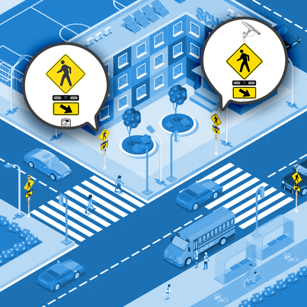 RRFB Rectangular Rapid Flashing Beacon - Encom Wireless